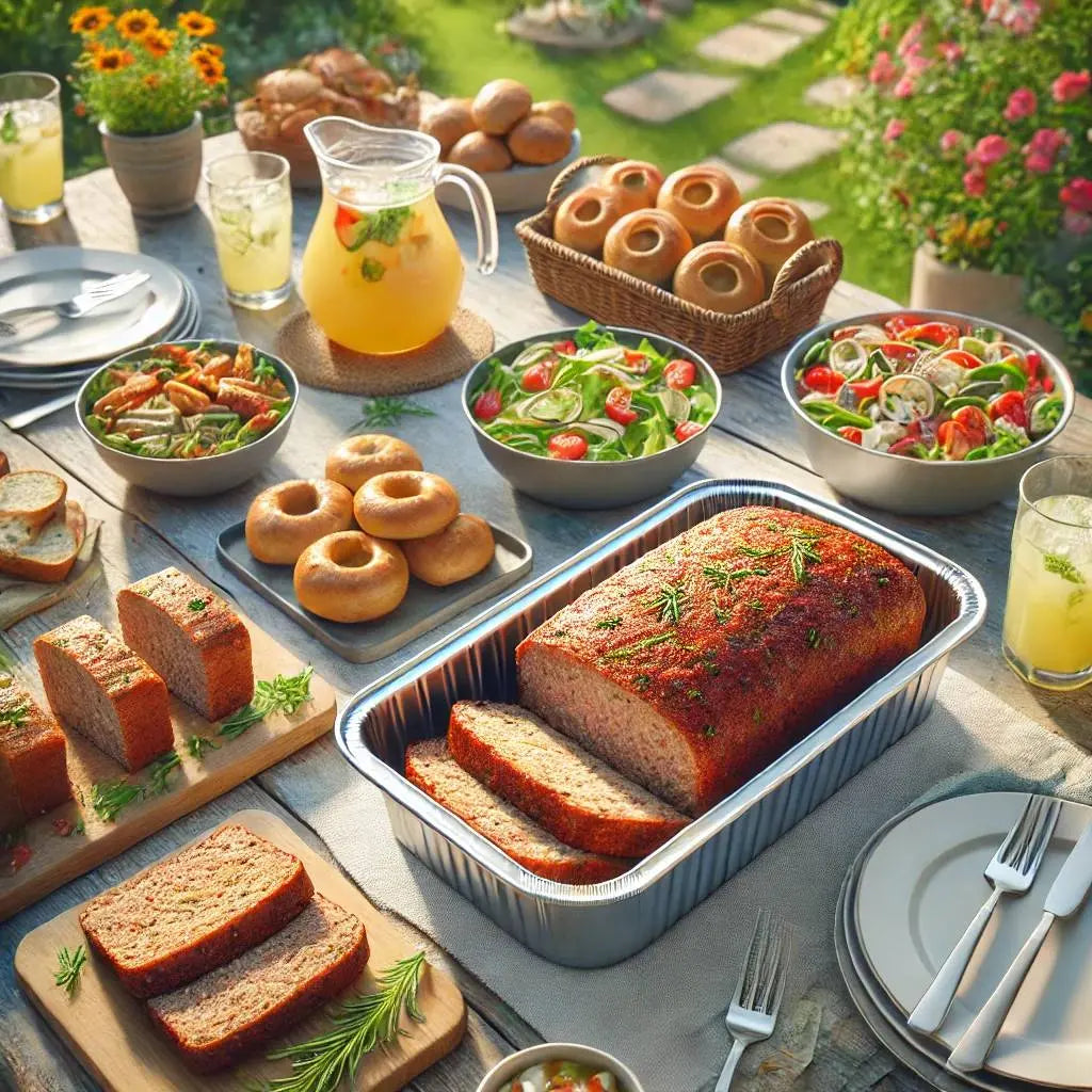 Perfect Meatloaf Recipes with Aluminum Foil Loaf Pans - KitchenDance