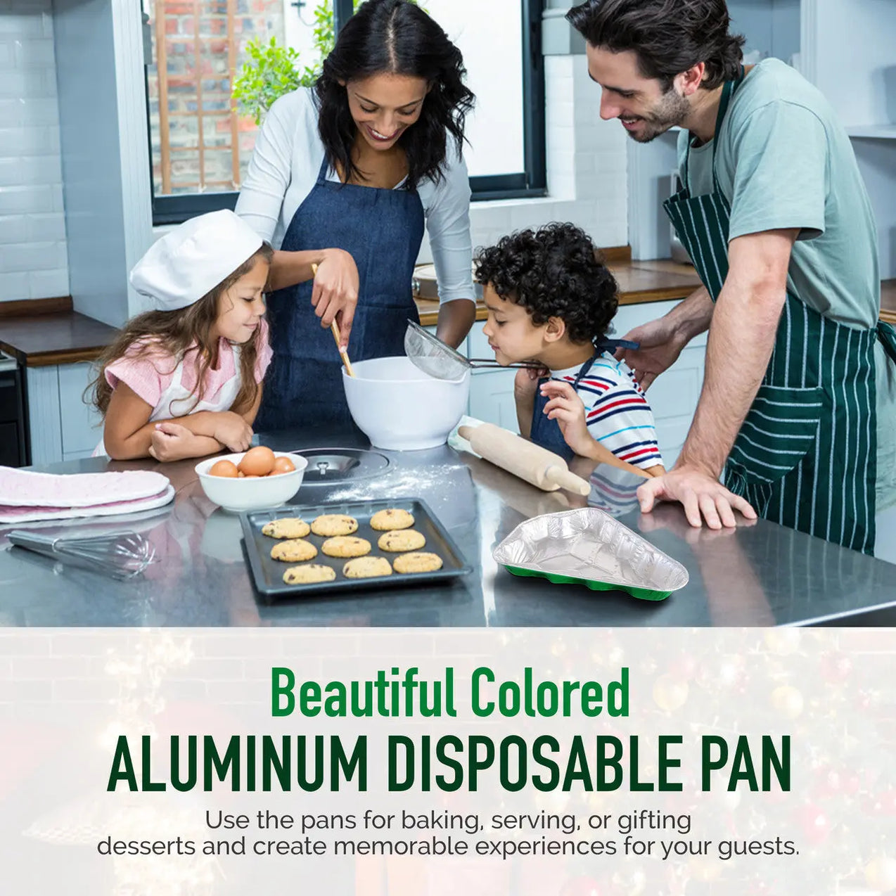 Disposable Christmas Tree Shaped Foil Baking Pan - #9501X — KitchenDance